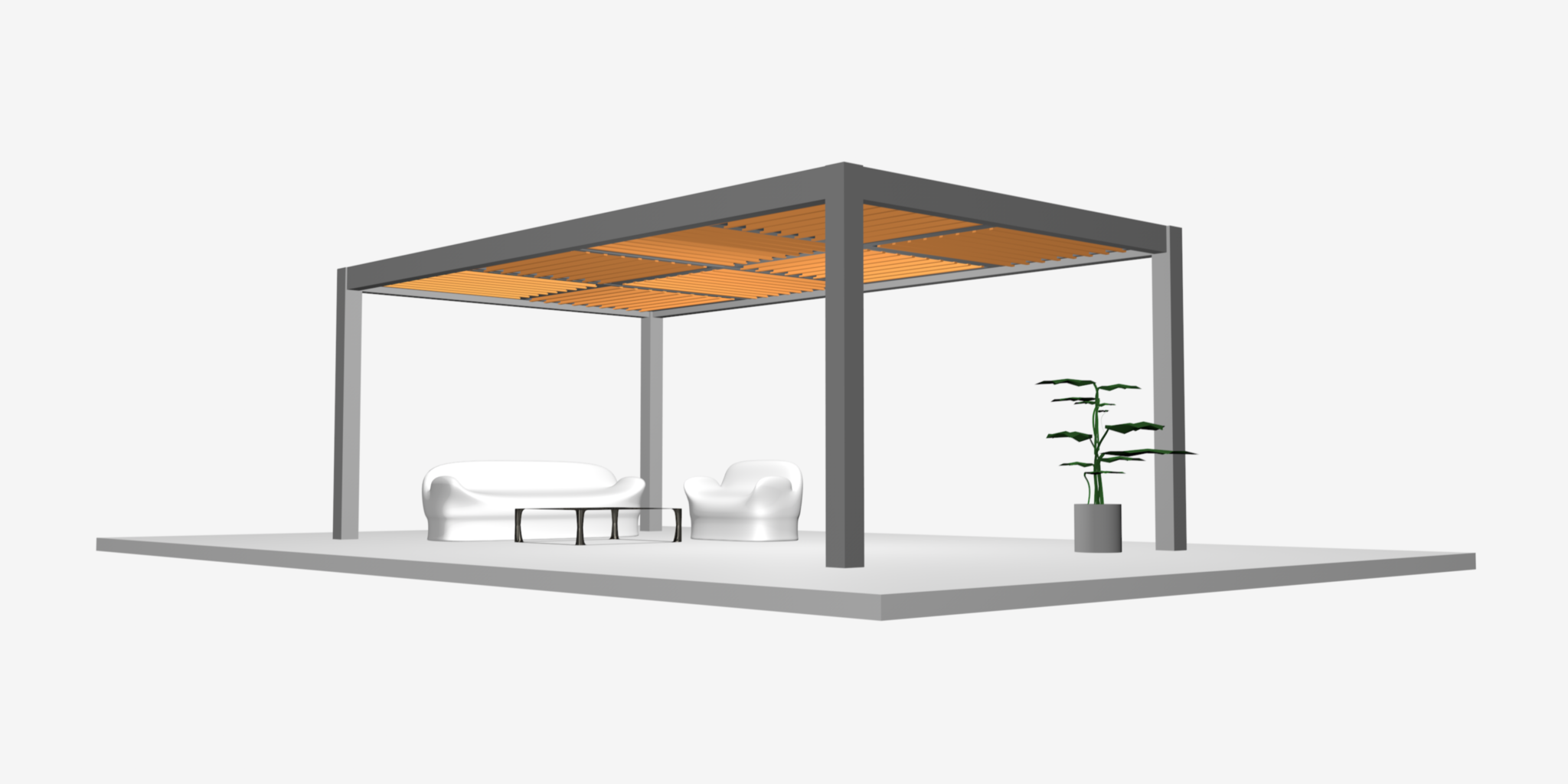 Pérgolas híbridas o mixtas – PERGOLA STUDIO – México